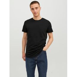 Jack & Jones JACK & JONES Herren T-Shirt "NOA TEE", schwarz, Gr. L, Jersey, Obermaterial: 100% Baumwolle, Shirts