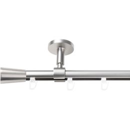 Gardinenstange SN DECO GROUP, L:220cm &Oslash;:19mm, silber, Gardinenstangen, "Gardinenstange Innenlauf Nizza &Oslash; 19 mm, 1-l&auml;ufig, Fixma&szlig;, verschraubt"