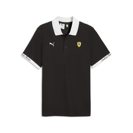 Puma Herren Poloshirt "Ferrari Pique Polo Herren", schwarz, Gr. XL, Obermaterial: 48% Polyester, 52% Baumwolle. Rippe: 100% Baumwolle, Shirts