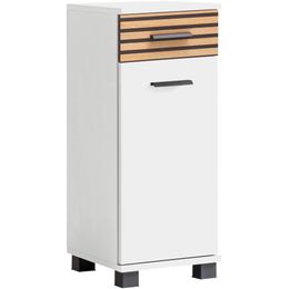 Unterschrank Welltime, B:30,3cm H:75,3cm T:32,6cm, wei&szlig;, FSC-zertifizierter Holzwerkstoff, Badezimmer, Schr&auml;nke, "Katta, Unterschrank, Made in