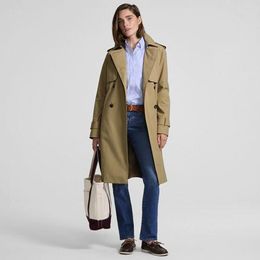 LANDS' END Wasserdichter Trenchcoat f&uuml;r Damen, Damen, size: regular, Braun, Polyester, by Lands' End