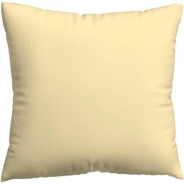 Kissenbezug Schlafgut, B:80cm L:80cm, gelb, Mako-Satin, Obermaterial: 100% Baumwolle, Kissenbez&uuml;ge, "Premium Kissenbezug Woven Satin (1 St)",