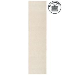 Wollteppich Theko, B:70cm H:20mm L:240cm, beige, Wolle, Wohnzimmer, Teppiche, "Janne, Berber Teppich, Wolle, meliert, handgearbeitet", handgetuftet,