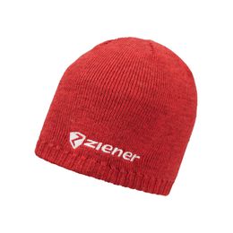 Ziener Damen Strickm&uuml;tze "IRUNO-Z UNISEX"rot, Materialmix, M&uuml;tzen, Futter aus Schoeller Polycolon f&uuml;r Feuchtigkeitstransport und W&auml;rme