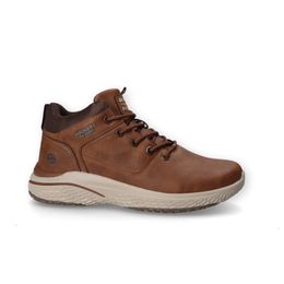 Damen Schn&uuml;rboots, Dockers by Gerli, Gr. 47braun, Lederimitat, Schuhe, Sneaker-Boots, Schn&uuml;rstiefelette mit Profilsohle