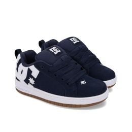 DC Shoes Jungen Sneaker "COURT GRAFFIK", Gr. 34, blau, Leder, Schuhe