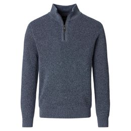 Casamoda Herren Troyer "Casamoda Stricktroyer uni", blau, Gr. M, 60% Baumwolle, 40% Polyacryl, Pullover