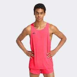 Herren Lauftop "ADIZERO ESSENTIALS RUNNING SINGLET", pink, Gr. XXL, adidas Performance, Obermaterial: 100% Polyester, Tops