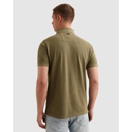 PME-Legend PME LEGEND Herren Poloshirt "Short sleeve polo pique garment dyed"dusky gr&uuml;n, Gr. XXL, Piqu&eacute;, Obermaterial: 100% Baumwolle, Shirts, Piqu&eacute; aus