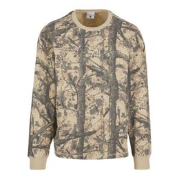Karl Kani Herren Langarmshirt "Karl Kani Signature Waffle Longsleeve", gr&uuml;n, Gr. XL, bedruckt, 100% Baumwolle, Shirts