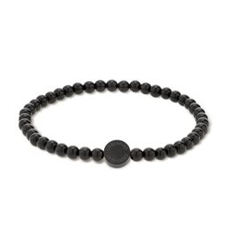 Damen Armband "New Beads", 18cm, Edelstahl, schwarz, Liebeskind Berlin, Edelstahl, Armb&auml;nder