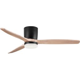 NOVA LUCE Deckenleuchte "ALOA Deckenventilator", 1, &Oslash; 132cm H: 27,5cm, 1 Stk., braun, Wohnzimmer, Leuchten
