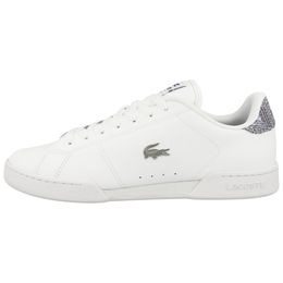 Lacoste Herren Sneaker "Lacoste CARNABY CUP 126 2 Sneaker low Herren Schuhe", Gr. 45blau, wei&szlig;, Glattleder, Schuhe, Ziern&auml;hte