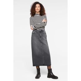 Damen Jeansrock, grau, Gr. M, SENSES.THE LABEL, unifarben, Denim/Jeans, Material: 100% Baumwolle, R&ouml;cke, mit Gehschlitz