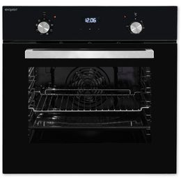 Exquisit Backofen "EBE 657-2H sw", B:59,5cm H:59,5cm T:53,1cm, schwarz, K&uuml;che, Back&ouml;fen, Pizzafunktion &ndash; ideal f&uuml;r Pizza, Focaccia und mehr