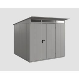 EcoStar Ger&auml;tehaus 'Elegant-P Typ 2' graualuminium 238 x 238 cm, mit Einzelt&uuml;r