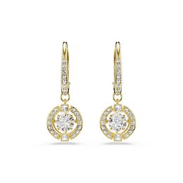 Swarovski Damen Paar Creolen "Schmuck Geschenk UNA Ohrringe", Metall, gold, Metall, Ohrringe, mit Swarovski Kristall