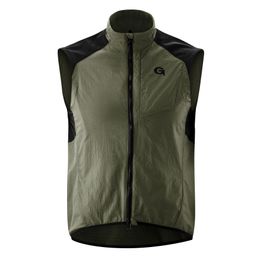 Gonso Herren Funktionsweste "MORTI", gr&uuml;n, Gr. S, 90% Polyamid. 10% Polyester, Westen, Herren Fahrrad-Weste, windabweisend und w&auml;rmeisolierend, Tight
