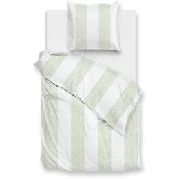 Bettw&auml;sche ZO HOME, gr&uuml;n, Mako-Satin, Obermaterial: 100% Baumwolle, Bettw&auml;sche, "Zohome Bettw&auml;sche Tratti-di-Satinado", Bettw&auml;sche aus 100%