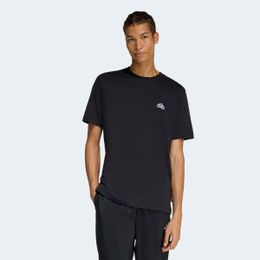 Herren T-Shirt "M S SLIDE TR T", schwarz, Gr. L, adidas Sportswear, Obermaterial: 100% Baumwolle, Shirts