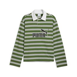 Puma Herren Poloshirt "Essentials Elevated No. 1 Relaxed Rugbypolo Herren", gr&uuml;n, Gr. XXL, Obermaterial: 100% Baumwolle. Kragen: 100% Baumwolle,