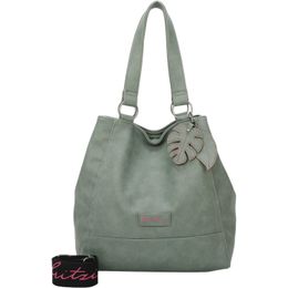 Damen Schultertasche "Eco Joy01", Fritzi aus Preussen, gr&uuml;n, unifarben, Taschen, aus veganen und recycelten Materialien