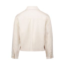 Cartoon Damen Canvasjacke "Damen mit aufgesetzten Taschen", beige, Gr. 42, Obermaterial: 100% Leinen, Jacken