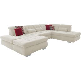 Wohnlandschaft DIE PLANBAR, B:382cm H:84cm T:260cm, wei&szlig;, 100% Polyester, Sofas, "MP-IN17004 U-Form, Breite 382 cm, mit Kaltschaum-Polsterung", inkl.