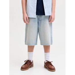 Jack & Jones Kinder Shorts "JJIRON JJORIGINAL SHORTS SQ 150 SN JNR", blau, Gr. 128, JACK & JONES JUNIOR, unifarben, Web, Obermaterial: 100% Baumwolle, Hosen