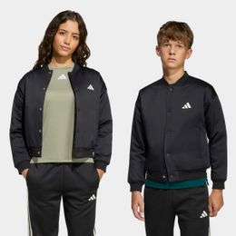 Jungen Bomberjacke "J STADIUM JKT"schwarz, Gr. 140, adidas Sportswear, Obermaterial: 100% Polyester, Jacken