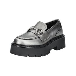 Steve Madden Damen Slipper "Steve Madden Slipper Leder", Gr. 40pewter, Leder, Schuhe