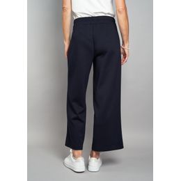 Seidel Moden Damen 7/8-Hosenachtblau, Basic, Gr. 40, unifarben, Single Jersey, Obermaterial: 50% Polyester, 45% Viskose, 5% Elasthan, Hosen, in