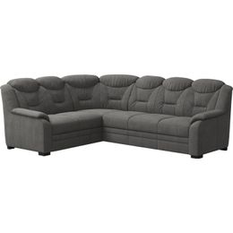 Ecksofa COTTA, B:263cm H:99cm T:211cm, grau, 100% Polyester, Wohnzimmer, Sofas, "Marcus L-Form", wahlweise mit Schlaffunktion & Stauraum