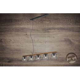 LED Pendelleuchte "TAUNUS", braun, Briloner Leuchten, Leuchten