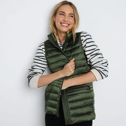 LANDS' END Daunenweste WANDERWEIGHT Verstaubar Ultraleicht f&uuml;r Damen, Damen, size: regular, Gr&uuml;n, Nylon, by Lands' End