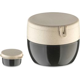 Koziol M&uuml;slibox "BENTOBOX M", B/H/L: 12cm x 10cm x 12,7cm, grau, Lebensmittelaufbewahrungsbeh&auml;lter, CO&sup2; neutral, Made in Germany. Biozirkul&auml;rer