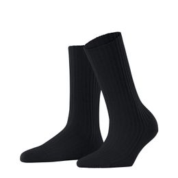 Falke Damen Socken "Cosy Wool Boot", Gr. 35, blau, Obermaterial: 31% Wolle WO. 27% Viskose CV. 24% Polyamid PA. 18% Kaschmir WS., Socken