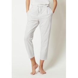 Skiny Damen Pyjamahose "Night In Mix & Match", Gr. 36, grau, Sweatware, Obermaterial: 70% Baumwolle, 25% Polyester, 5% Elasthan, gestreift, Basic,