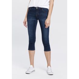 Arizona Damen Caprijeans "Ultra-Stretch", blau, Basic, Gr. 52, Denim/Jeans, Obermaterial: 74% Baumwolle, 24% Polyester, 2% Elasthan, Jeans,