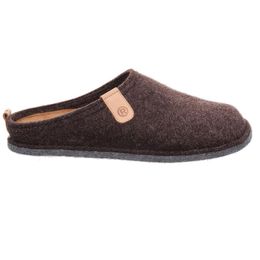 Rohde Herren Pantoffel "Lucca-H", Gr. 42, braun, Filz, Schuhe, Hausschuh, Schlupfschuh, Clog, Wohlf&uuml;hlschuh mit Label