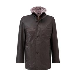 RICANO Herren Kurzmantel "Ledermantel Jemenez", braun, Gr. XXXL, Obermaterial: 100% Lammnappaleder LANA. Futter: 100% Polyester PES., M&auml;ntel,