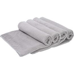 Handt&uuml;cher OTTO HOME, B:140cm L:70cm, grau, Microfaser, Obermaterial: 88% Polyester, 12% Polyamid, Badezimmer, Handt&uuml;cher, "Parris, diverse Gr&ouml;&szlig;en,