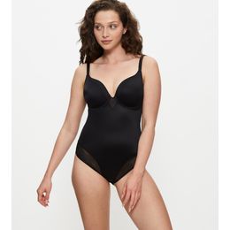 Triumph Damen Shaping-Body "True Shape Sensation BSWP", schwarz, Gr. 90, leicht gl&auml;nzend, leicht transparent, unifarben, Jersey, Obermaterial: 56%