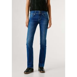 Pepe Jeans Damen Slim-fit-Jeans "slim fit jeans SLIM JEANS LW VENUS", blau, Gr. 31, 90% Baumwolle, 8% Polyester, 2% Elasthan, Jeans
