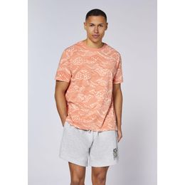 Chiemsee Herren T-Shirt, orange, Gr. XL, 100% Baumwolle, Shirts