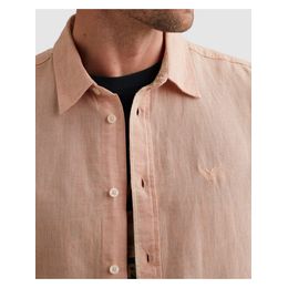 PME-Legend PME LEGEND Herren Kurzarmhemd "Short Sleeve Shirt 2 tone Cotton/Linen", rosa, Gr. XL, unifarben, Web, Obermaterial: 65% Baumwolle, 35% Leinen,