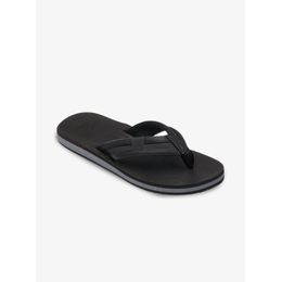 Quiksilver Herren Zehentrenner "CARVER SQUISH 26", Gr. 40, schwarz, Synthetik, Schuhe, Sommerschuhe
