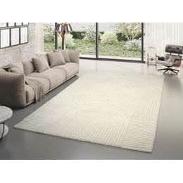 Teppich, B:200cm H:20mm L:290cm, wei&szlig;, OCI DIE TEPPICHMARKE, Obermaterial: 80% Polypropylen, 20% Polyester, Wohnzimmer, Teppiche, "LIV ATMOS, auch
