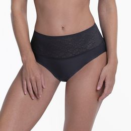 Damen High-Waist-Slip "ESSENTIAL SMART", ANITA SINCE 1886, Gr. L, schwarz, Obermaterial: 72% Polyamid, 28% Elasthan, unifarben, Unterhosen,