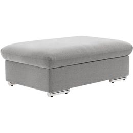 Sit & More Polsterhocker SIT & MORE, B:102cm H:43cm T:68cm, grau, 100% Polyester, Hocker, "Valantine, B: 101 cm", individuell zu kombinieren